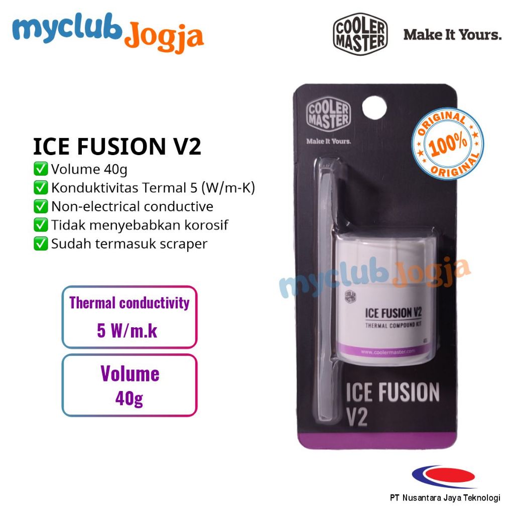 Jual Thermal Paste COOLER MASTER ICE FUSION V2 40gr Pasta Termal CPU VGA | Shopee Indonesia