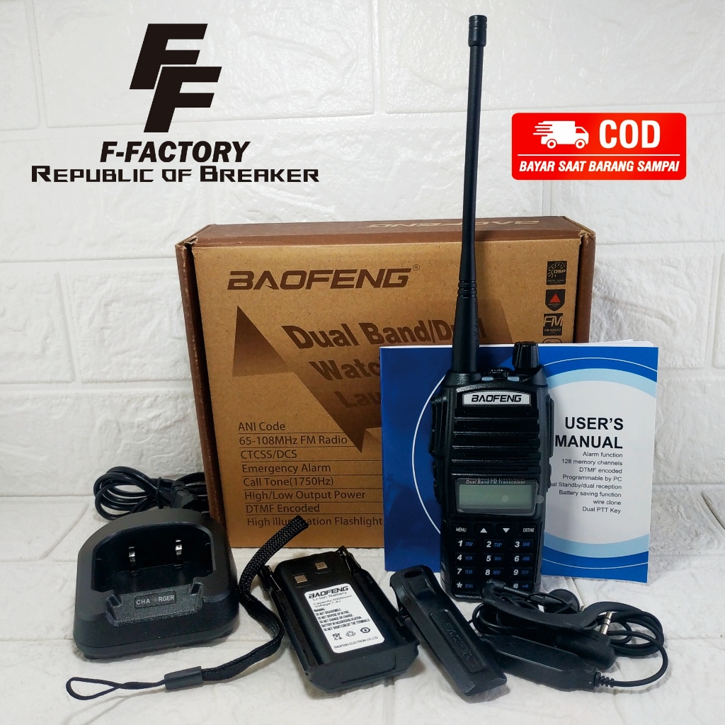 Jual Handy Talkie Baofeng UV-82 Dual Band UHF-VHF | Shopee Indonesia