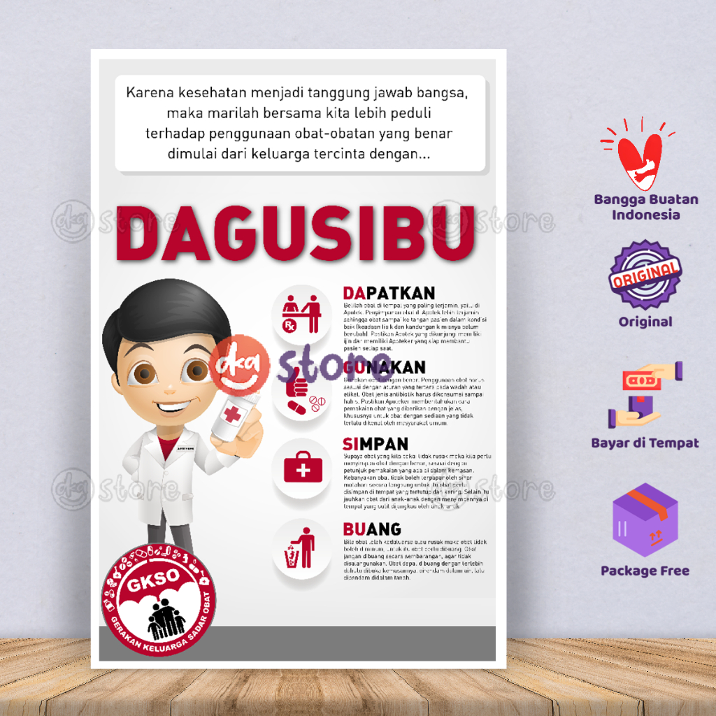 Jual Poster Edukasi Gerakan Sadar Obat - Obatan / Gambar Informasi ...