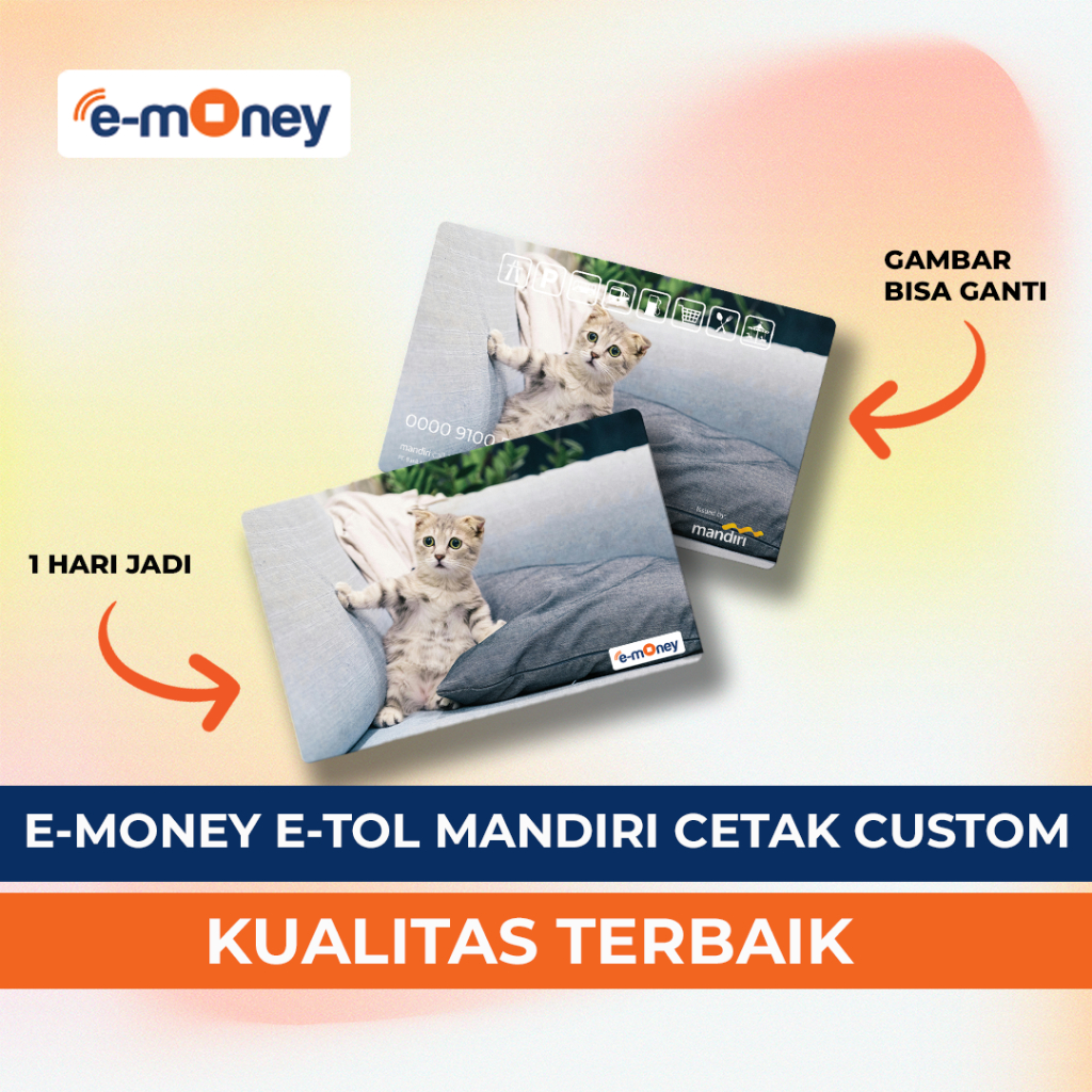 Jual Emoney Etoll Custom Cetak Gambar | Shopee Indonesia