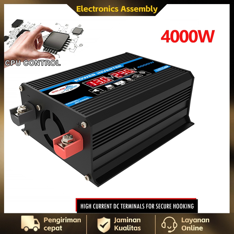 Jual Inverter Frekuensi Tinggi, Modifikasi Gelombang Sinus, Daya Puncak 4000W Inverter DC 12V ke ...