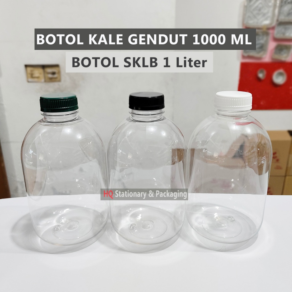 Jual Botol Kale Gendut 1000 ml isi 5 pcs Botol SKLB 1 Liter untuk aneka ...