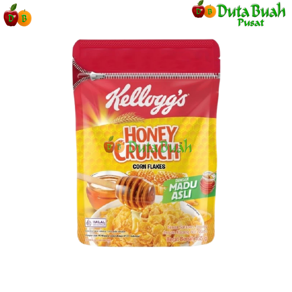 Jual DUTA BUAH KELLOGS HONEY CRUNCH CORN FLAKES 55G | Shopee Indonesia