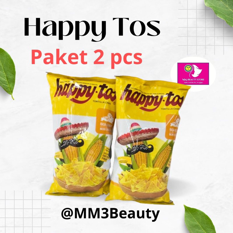 Jual Happy Tos Tortila Chips keripik Tortila Rasa Keju (140gx2pcs ...