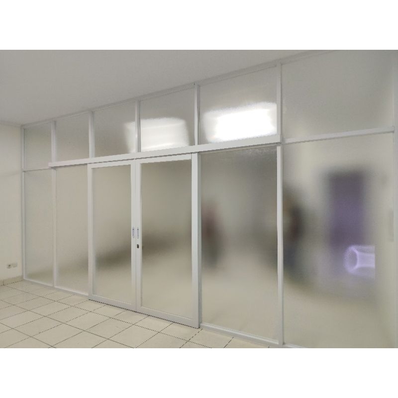 Jual Partisi Aluminium kaca es Blur | Shopee Indonesia