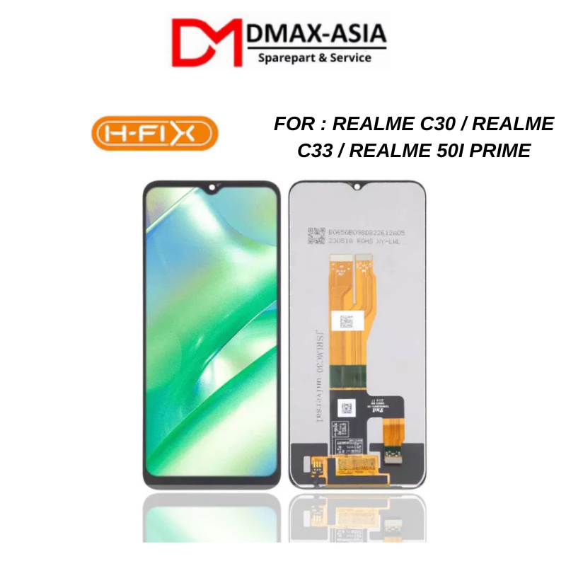 Jual H-FIX LCD TOUCHSCREEN FULLSET REALME C33 / REALME C30 / REALME 50I ...
