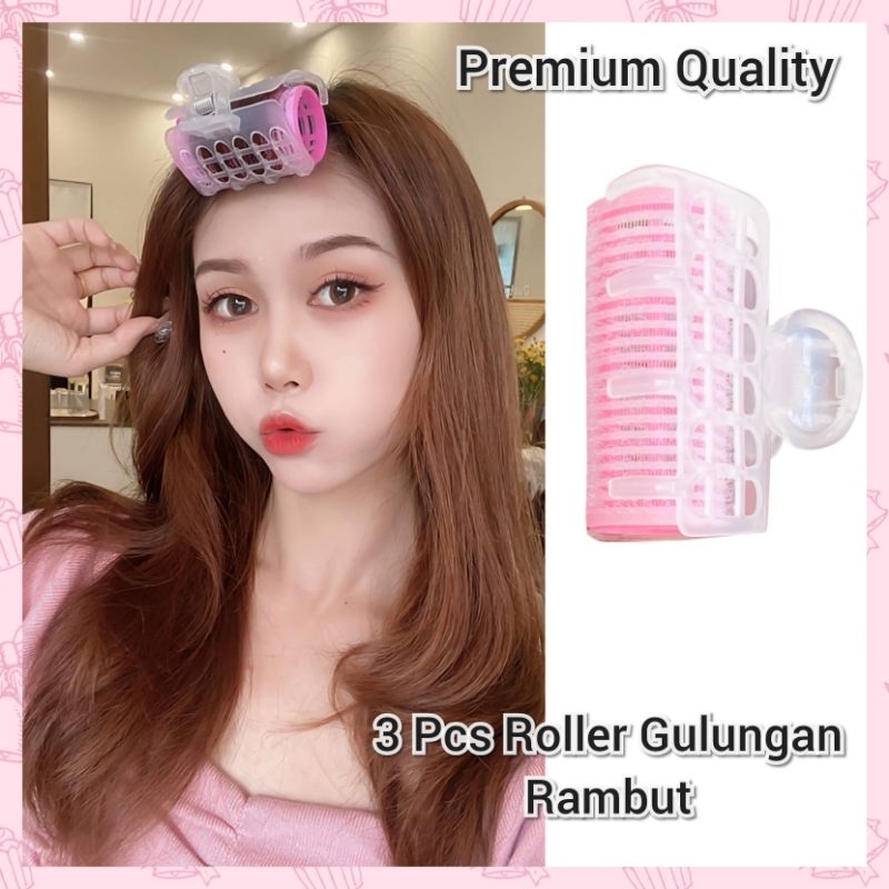 Jual Roll Rambut Capit Hair Roller Gulungan Wave Rambut Isi 3 Pcs ...