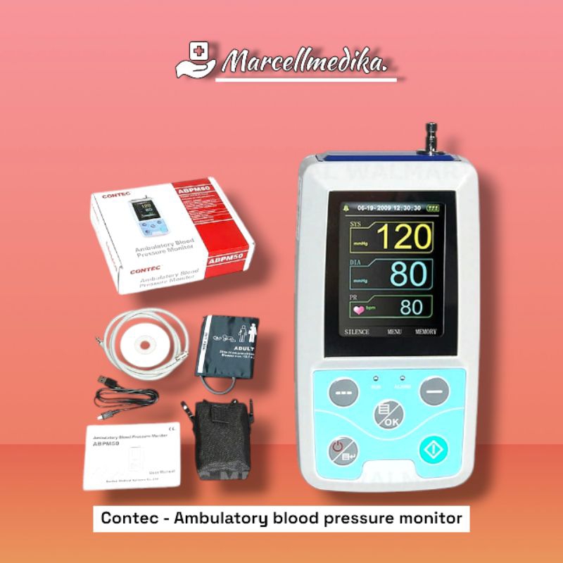 Jual CONTEC AMBULATORY BLOOD PRESSURE MONITOR ABPM-50 / CONTEC ABPM-50 ...