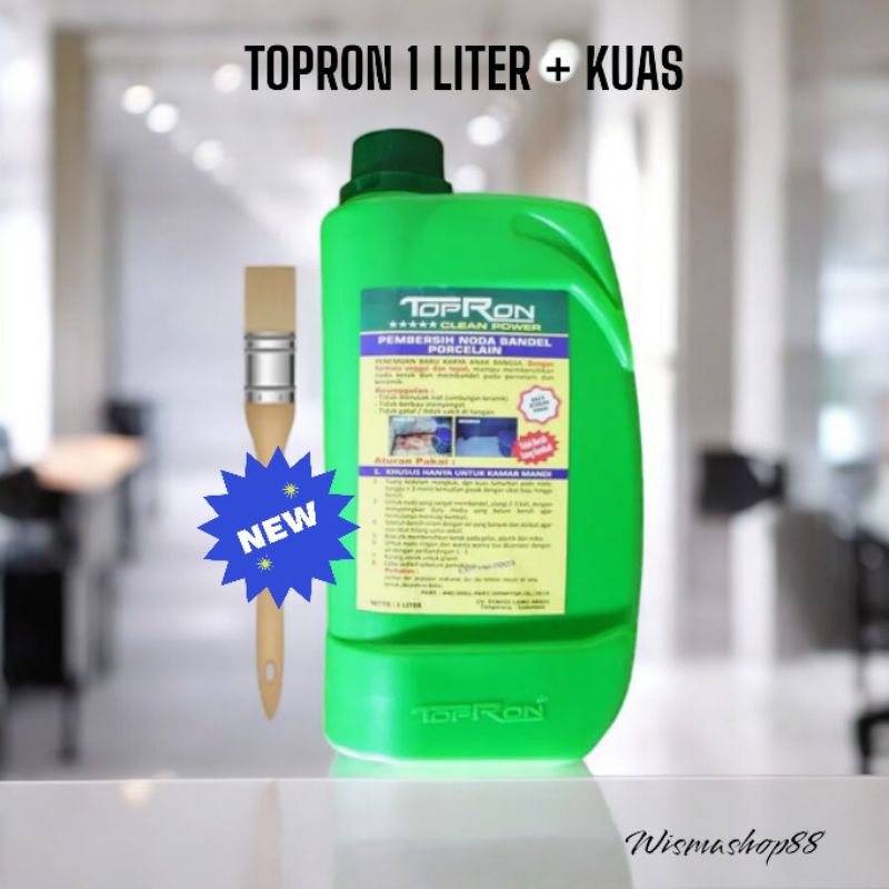 Jual TOPRON PEMBERSIH KERAK KAMAR MANDI 1 LITER / PEMBERSIH NODA BANDEL ...