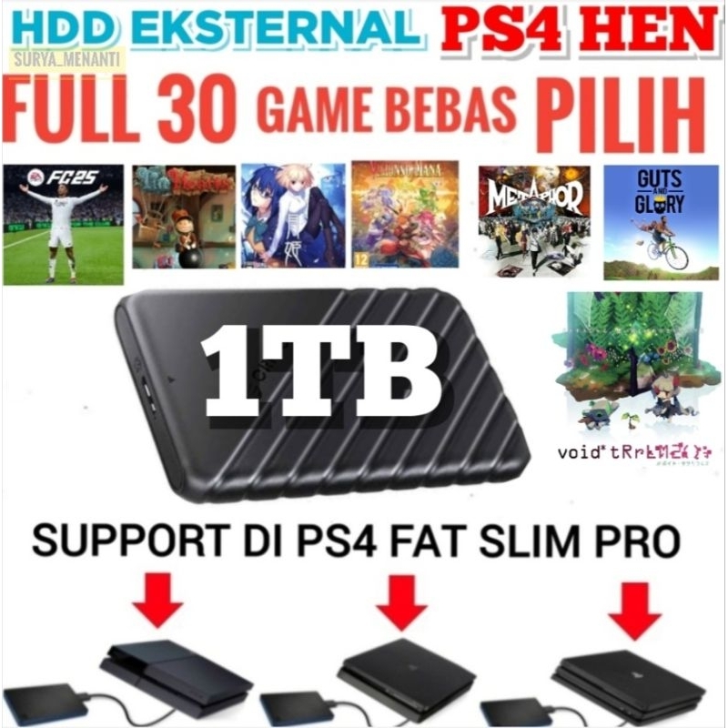 Jual HDD HARDISK GAME PS4 HEN 1TB PNP HARDDISK EXTERNAL / EKSTERNAL GAMES BEBAS PILIH | Shopee ...