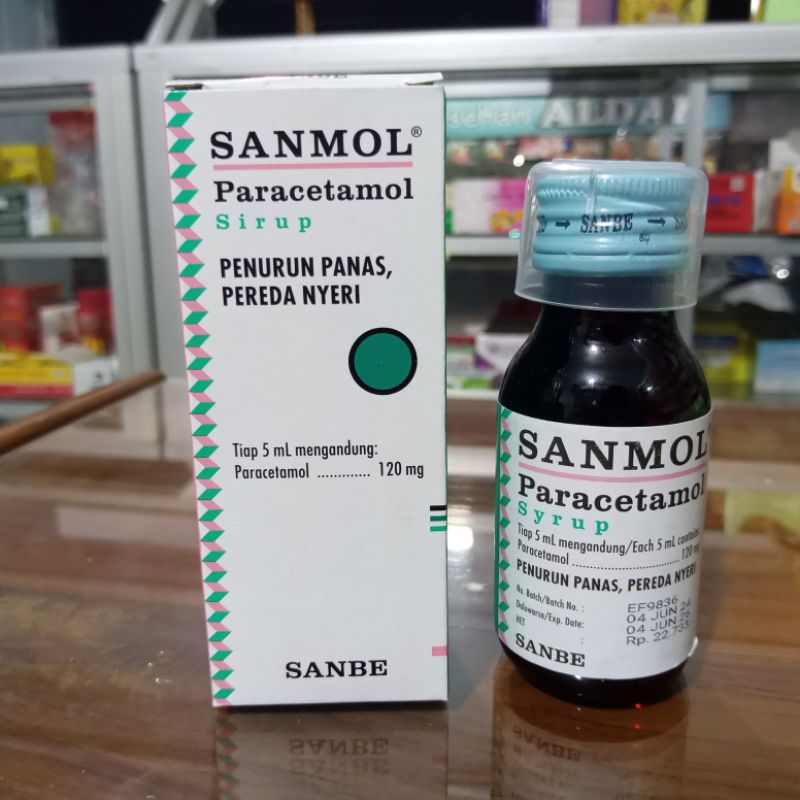 Jual SANMOL SYRUP 60 ML | SYRUP PENURUN PANAS ANAK | Shopee Indonesia