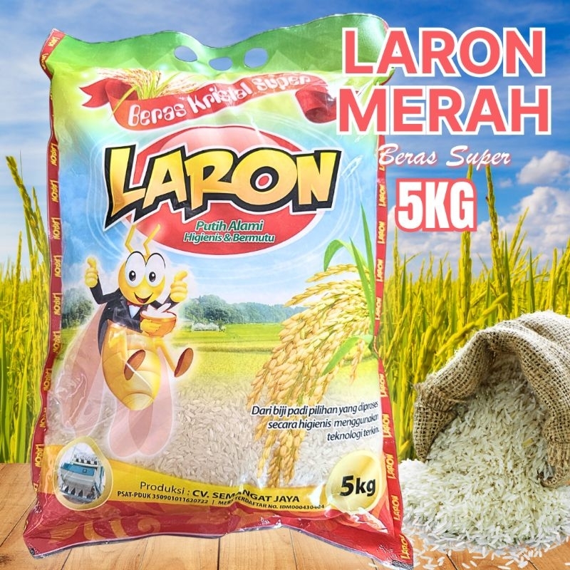 Jual Beras Super Premium Laron Merah Rasa dan Kualitas Terjamin dengan ...