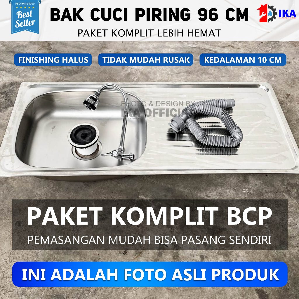 Jual STAINLESS Paket Lengkap Kitchen Sink Paket Kran kitchen sink ...