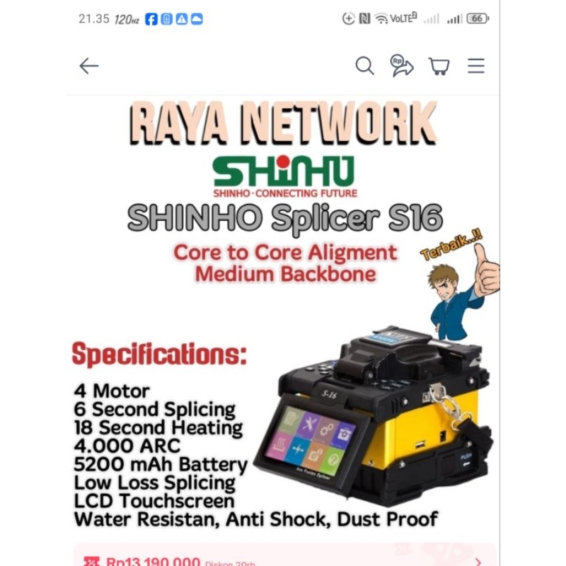 Jual SHINHO SPLICER X16 | Shopee Indonesia