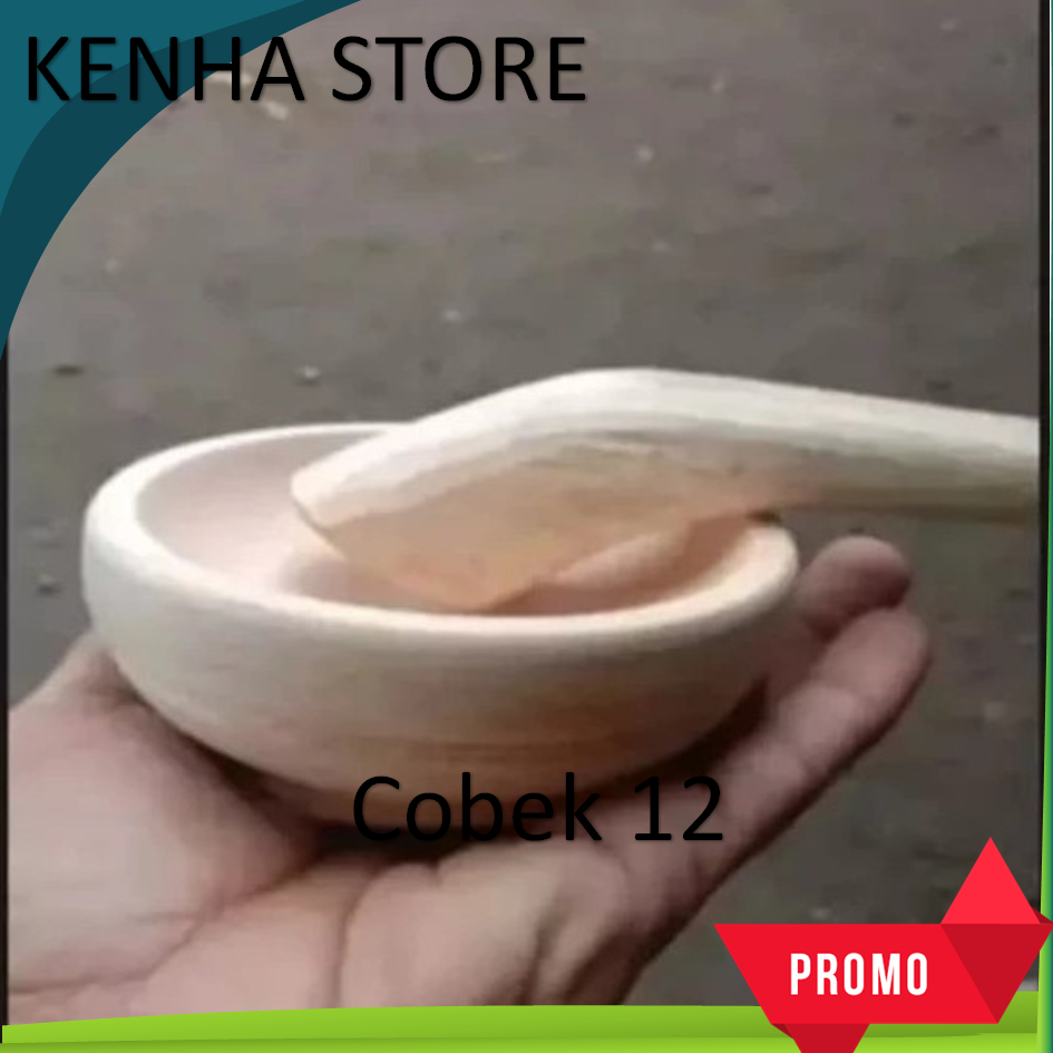 Jual Cobek kayu mini + ulekan ukuran 12cm | Shopee Indonesia