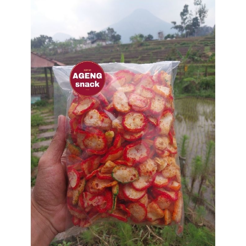 Jual 500 gram krupuk sebring krupuk seblak kering pedas kencur gurih ...