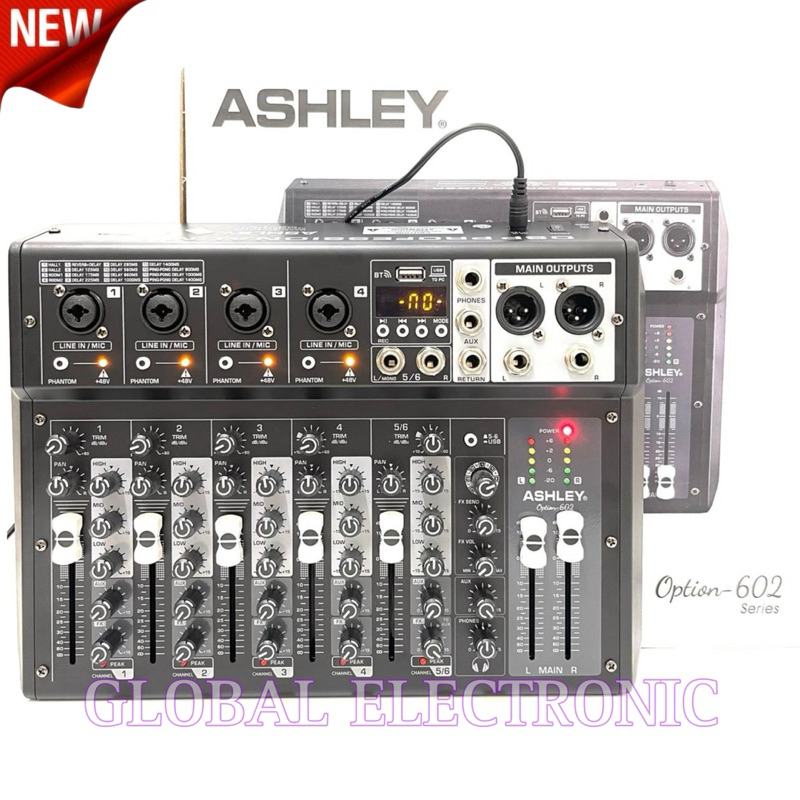 Jual Mixer Ashley Option 402 / Option 602 Original 4 or 6 Channel PC Soundcard - Soundcard 602 ...