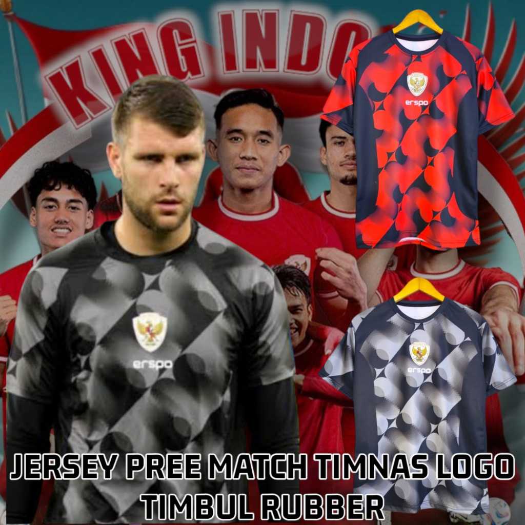 Jual CUCI GUDANG DISC 50% JERSEY TIMNAS PREE MATCH TERBARU 2024 LOGO ...