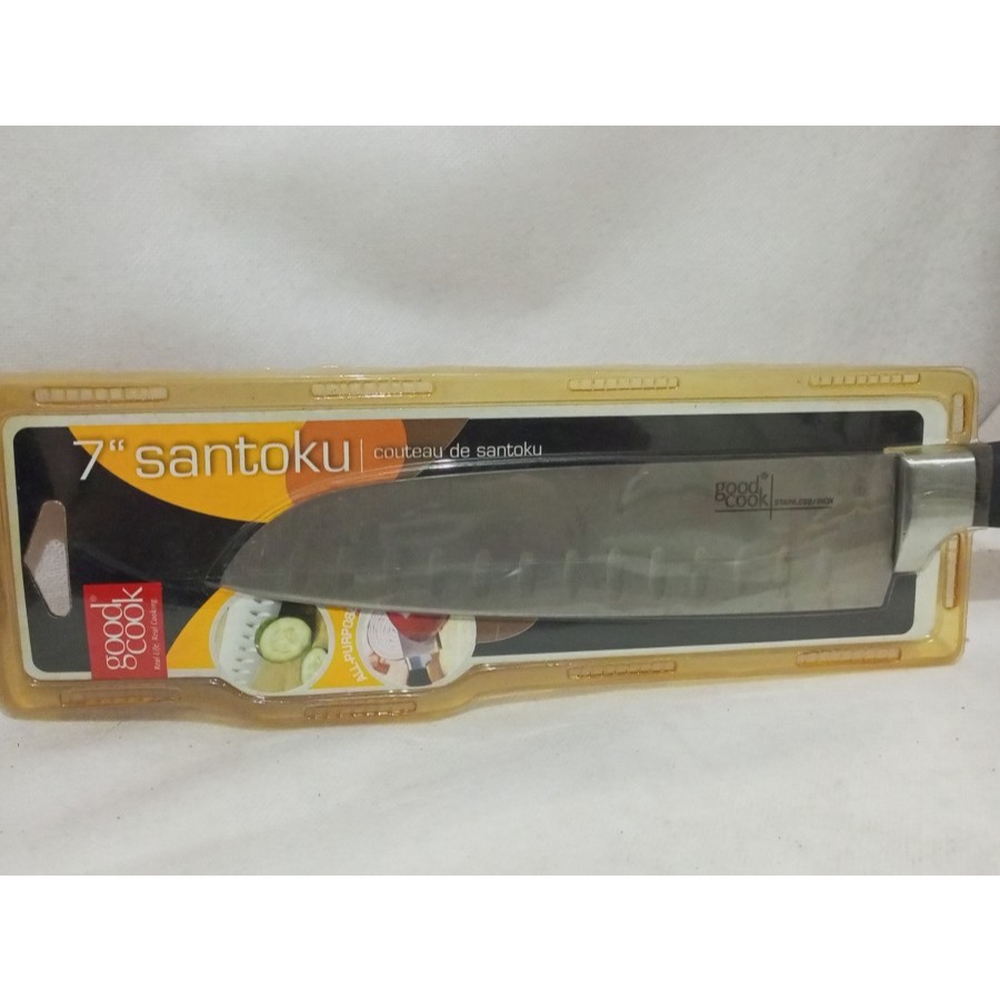 Jual Pisau Santoku 7 inch Merek GOOD COOK High Carbon Stainless steel ...