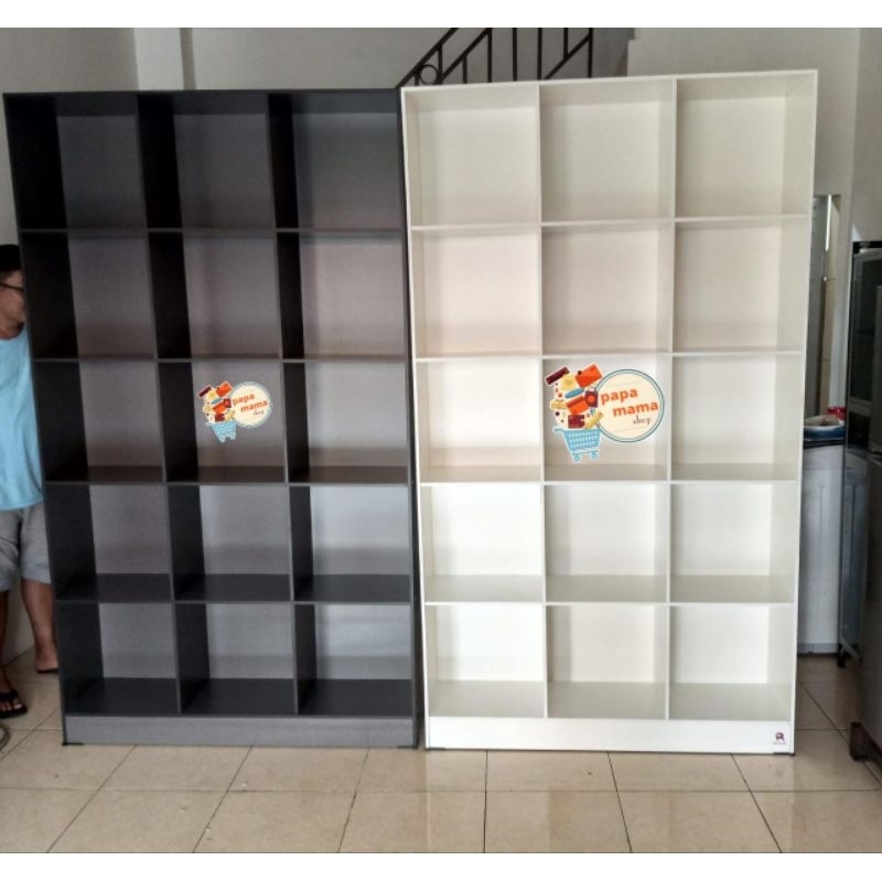Jual Lemari Buku 120cm - Rak Serbaguna 15 Sekat - Rak Buku - Medan ...