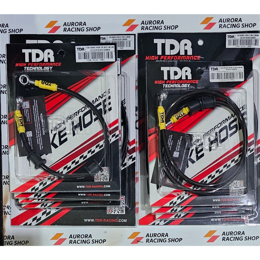 Jual SELANG REM TDR BLACK CARBON 203 CM / 130 CM / 120 CM / 110 CM ...