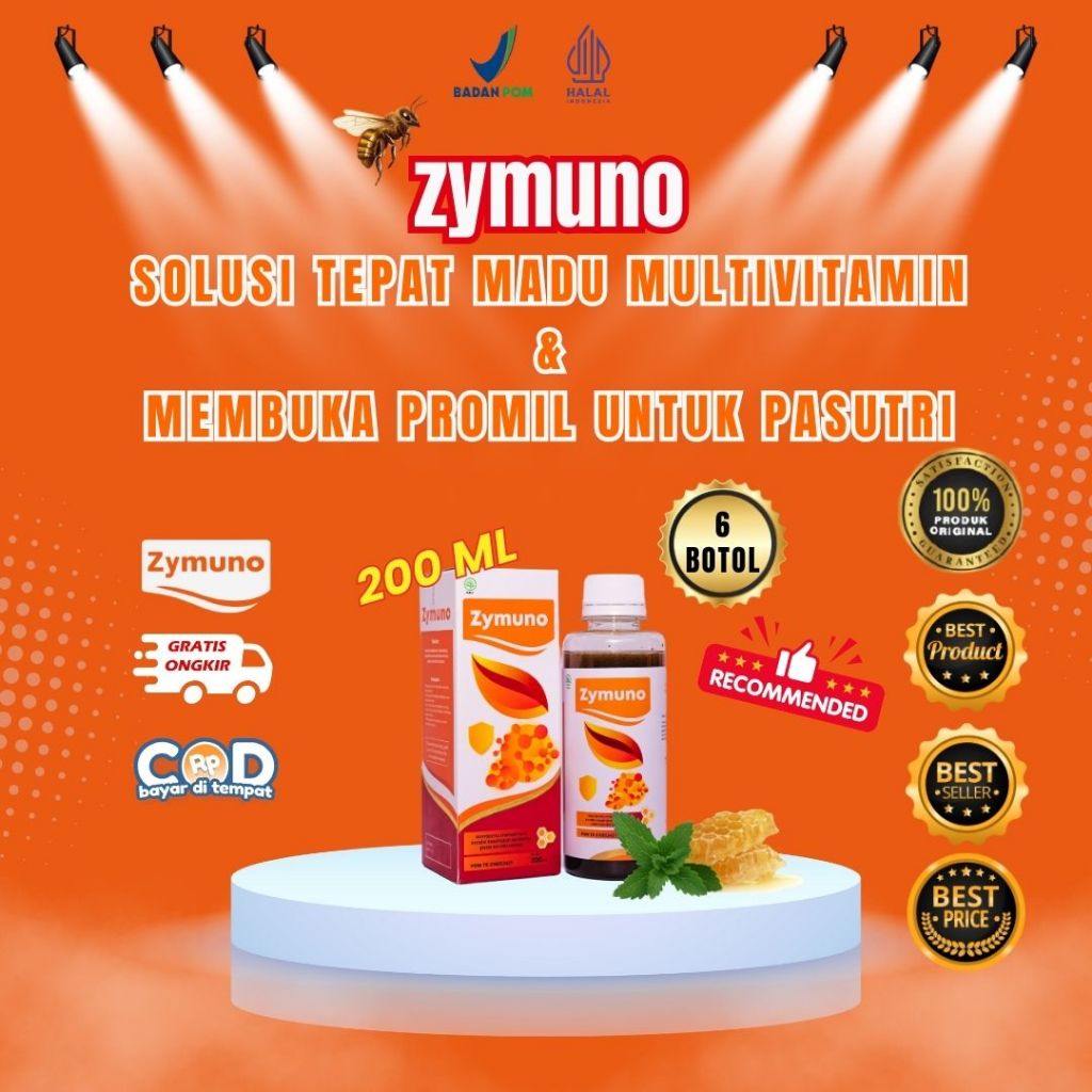 Jual Zymuno Original Madu Multivitamin & Promil Untuk Pasutri (Paket 6 ...