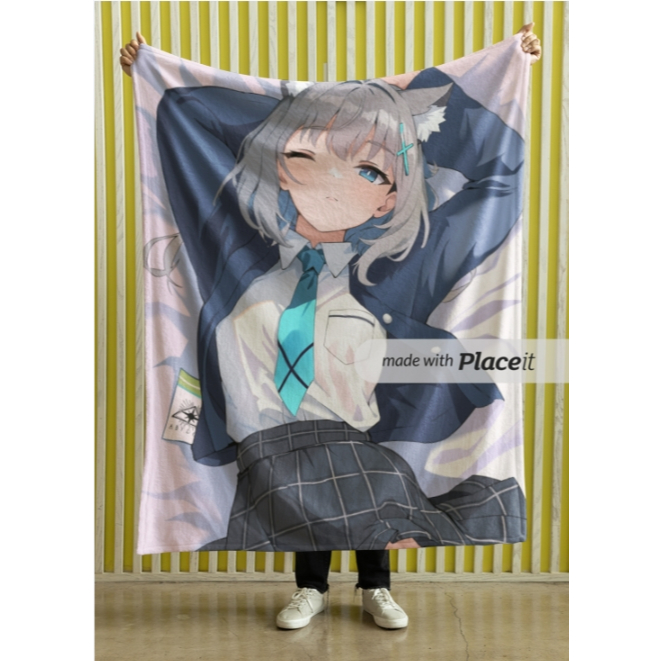 Jual Blanket Selimut anime blue archive shiroko bisa custom gambar ...