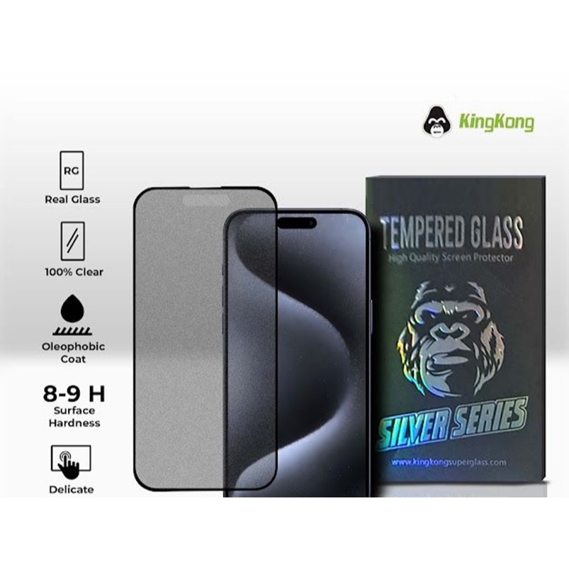 Jual KINGKONG - Tempered Glass Kingkong Silver Series Anti Spy + Glare Type Redmi | Shopee Indonesia