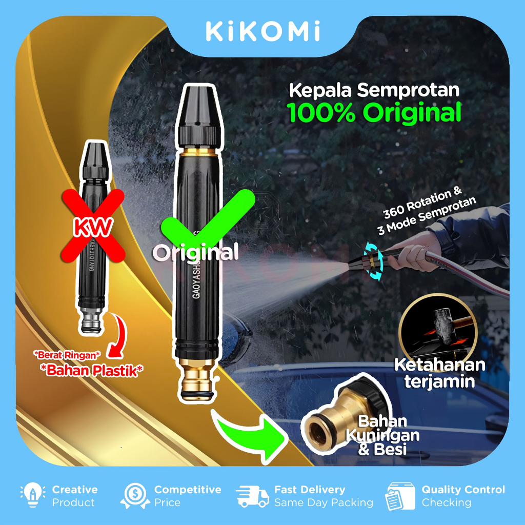 Jual SEMPROTAN AIR Motor Mobil Taman Kuningan Hose Nozzle Spray Steam ...