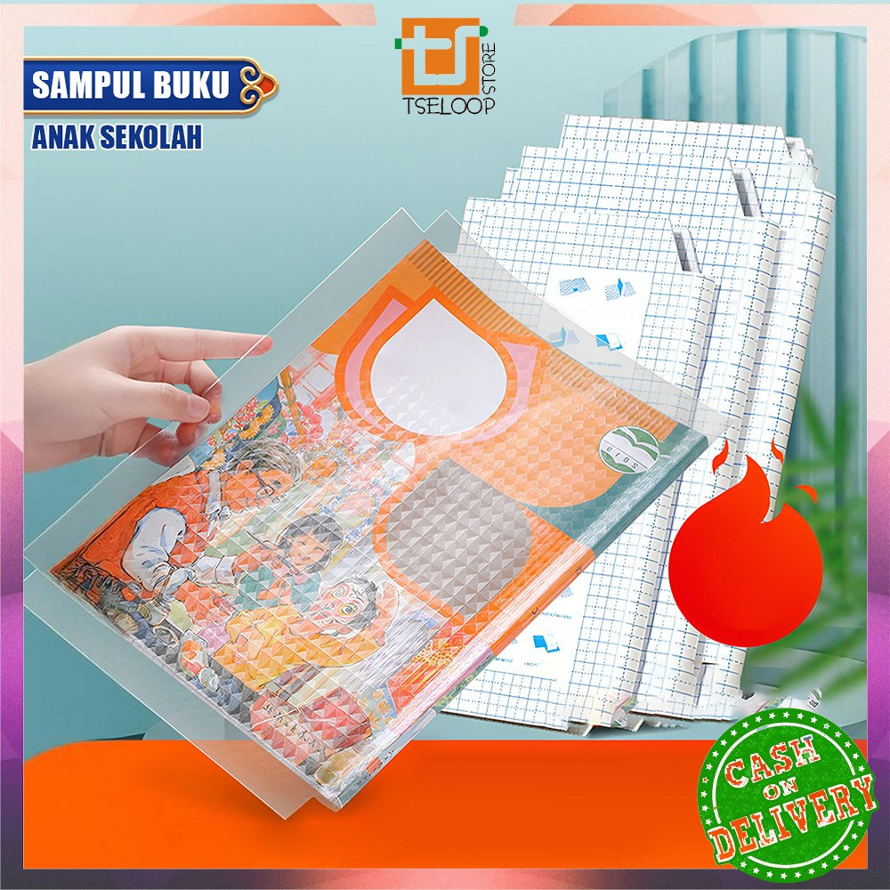 Jual OFM-A101 Sampul Buku Plastik Isi 10 Lembar Stiker PVC Tahan Air ...