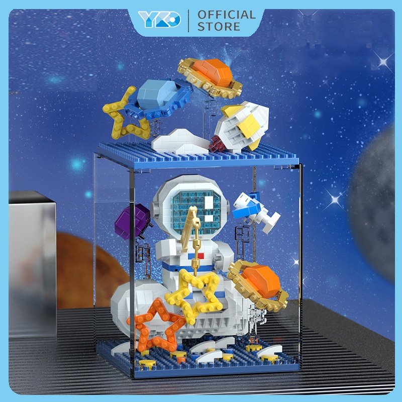 Jual YKO Mainan Blok Susun Astronot Space DIY dengan Nano Bricks Balok ...