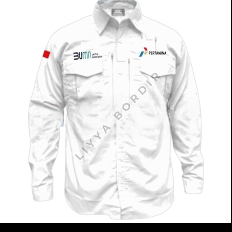 Jual Kemeja Tactical Bordir BUMN Pertamina Baju Pertamina Kemeja PDL ...