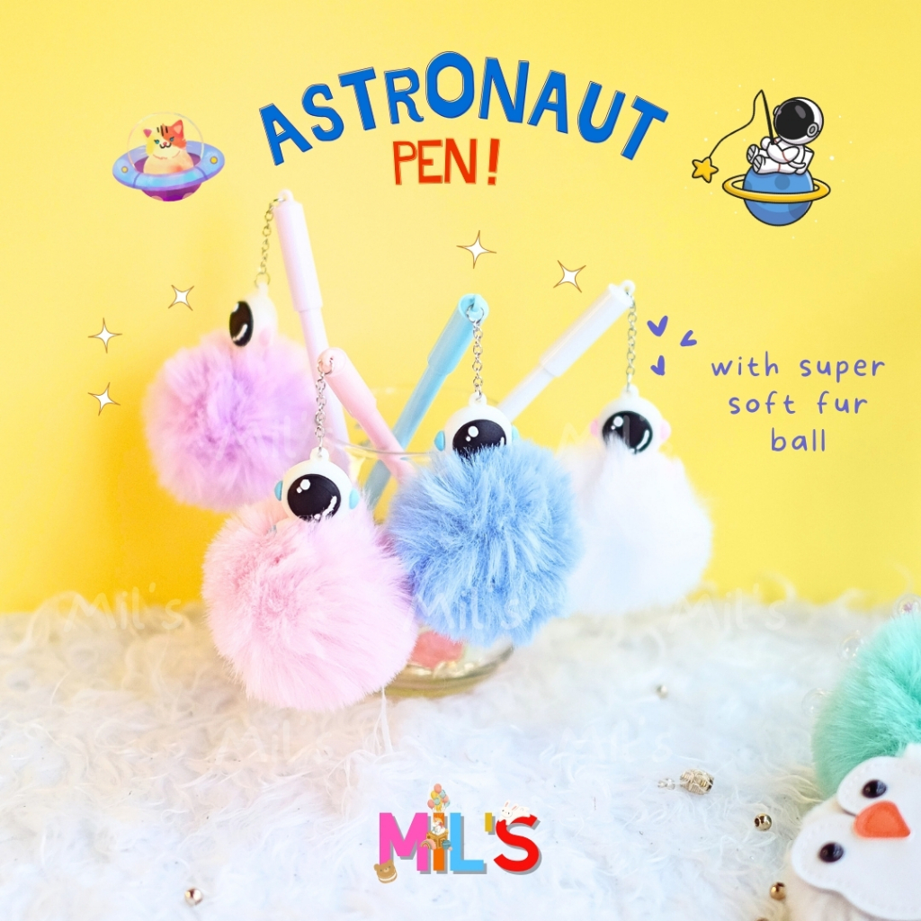 Jual [ CUTE MIL'S ] BOLPEN LUCU ASTRONOT BULU GANTUNGAN HANGING ...