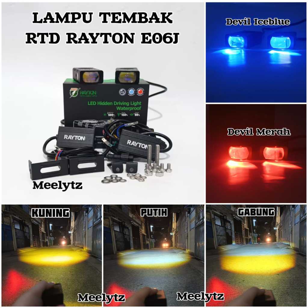 Jual RTD RAYTON E06J - Lampu Tembak Gepeng Blue Lens | Shopee Indonesia