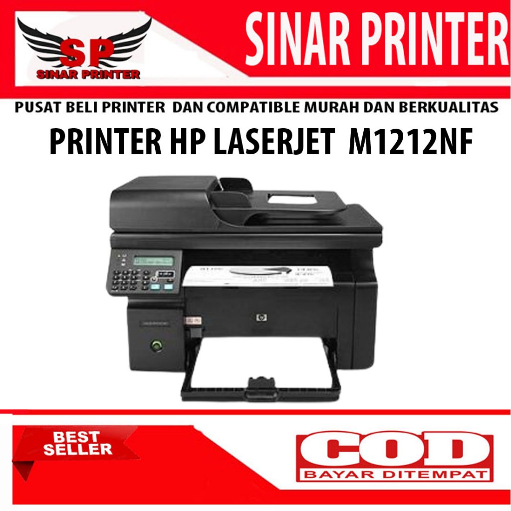 Jual Printer fotocopy HP LaserJet Pro M1212nf MFP 1212 Scan Copy Fax F4 ...