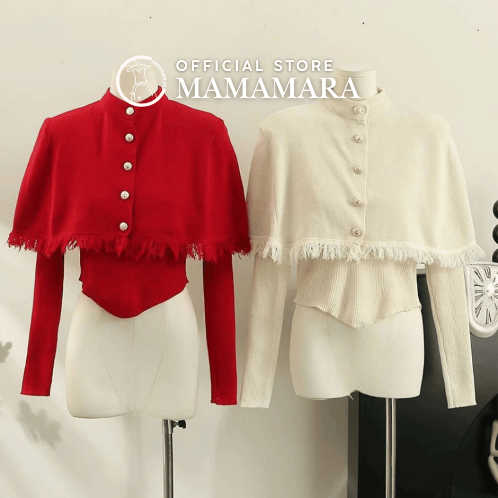 Jual MAMAMARA - Atasan Rajut Knitwear Blouse Renda Lengan Panjang ...