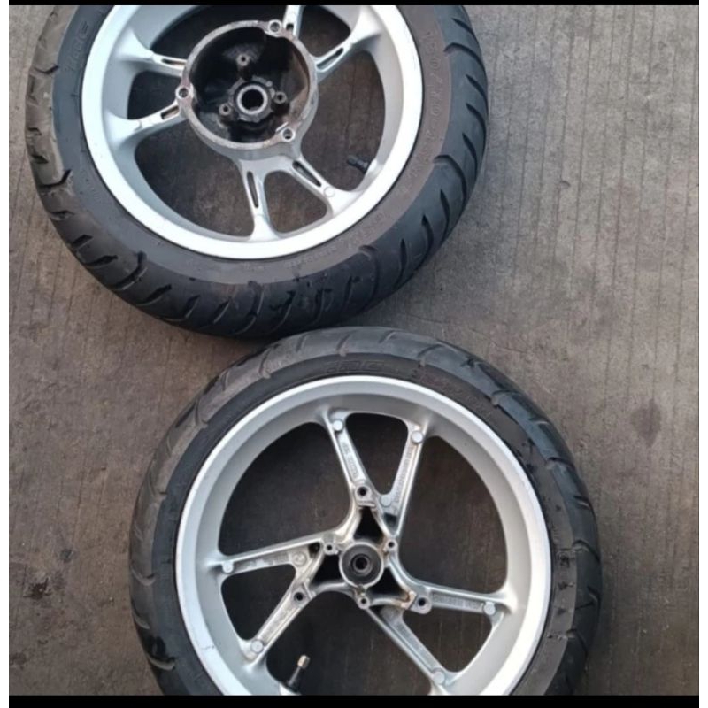 Jual pelek nmax depan belakang plus ban original | Shopee Indonesia