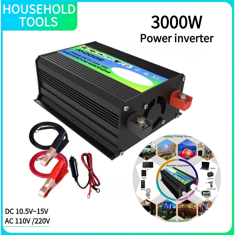 Jual Mobil Inverter Sine Wave Baru Converter 12V DC Ke 220V AC Power ...