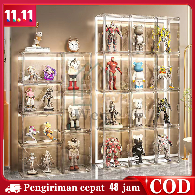 Jual Weme Acrylic Transparent Storage Box/Popmart Display Box/Acrylic ...