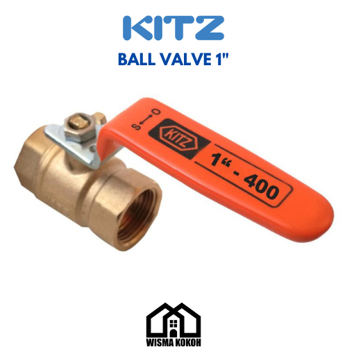 Jual 1 DOS (8 PCS) KITZ STOP KRAN KERAN AIR / BALL VALVE KUNINGAN 1" INCH | Shopee Indonesia