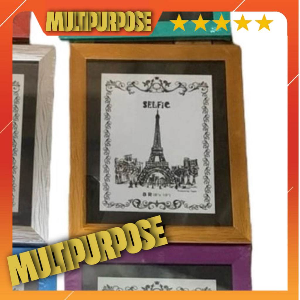 Jual Frame selfie A4 Bingkai Foto Ukuran A4 Emas Hitam | Shopee Indonesia