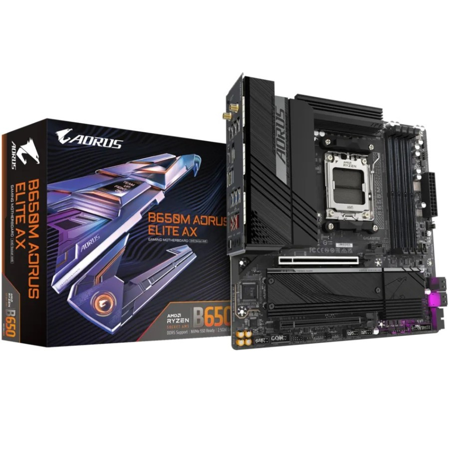 Jual GIGABYTE B650M AORUS ELITE AX DDR5 AMD B650 AM5 MOTHERBOARD ...