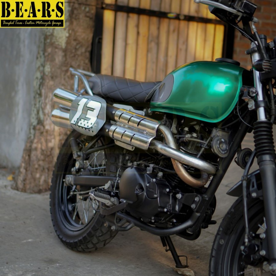 Jual Knalpot Custom Kawasaki W175 Double Muffler Scrambler PnP | Shopee ...