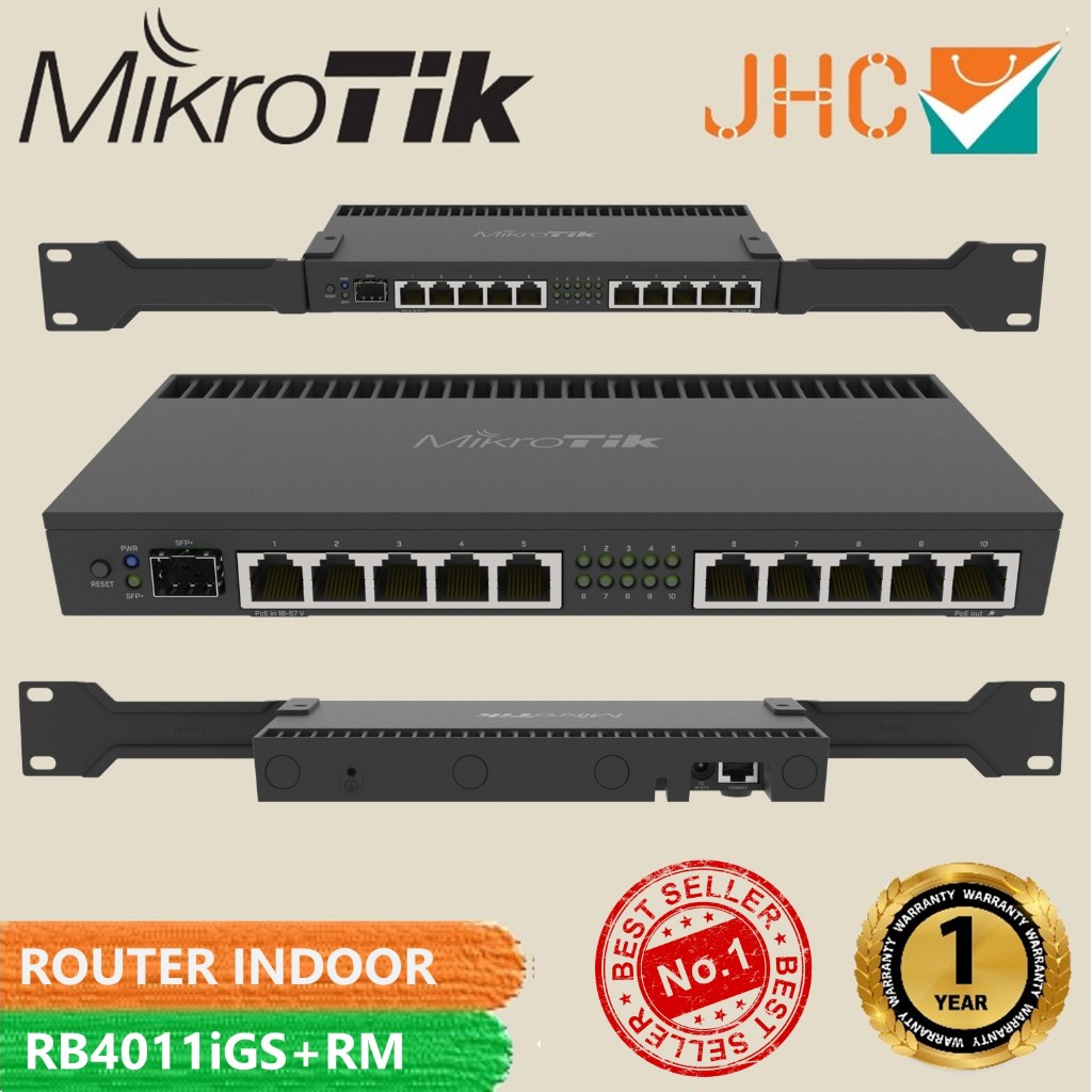 Jual Mikrotik Router Indoor RB4011iGS+RM / RB 4011 / Mikrotik RB4011 ...