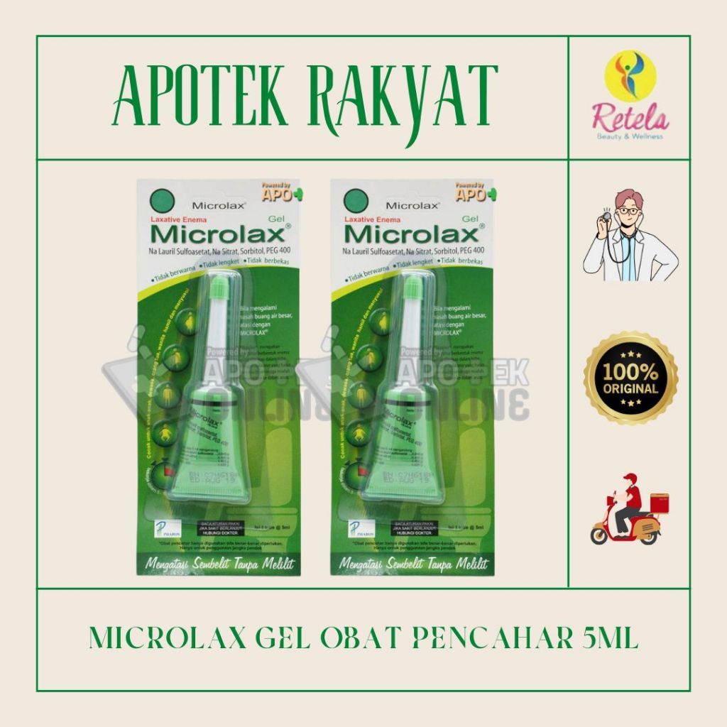 Jual MICROLAX GEL OBAT PENCAHAR 5ML | Shopee Indonesia