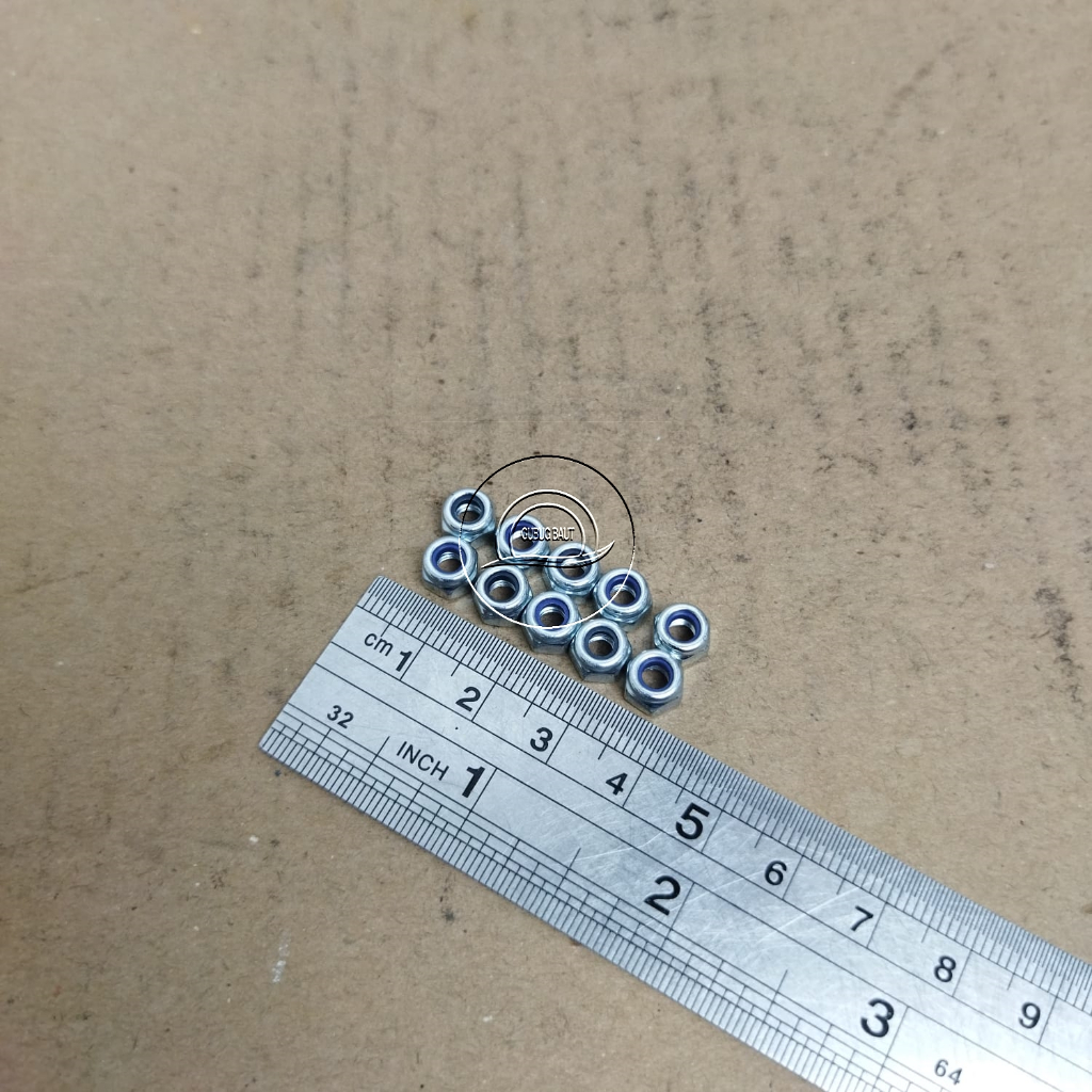 Jual MUR NYLON PUTIH KUNCI 7 M4 LOCKNUT LOCK NUT GALVANIS GALVANIZ ...