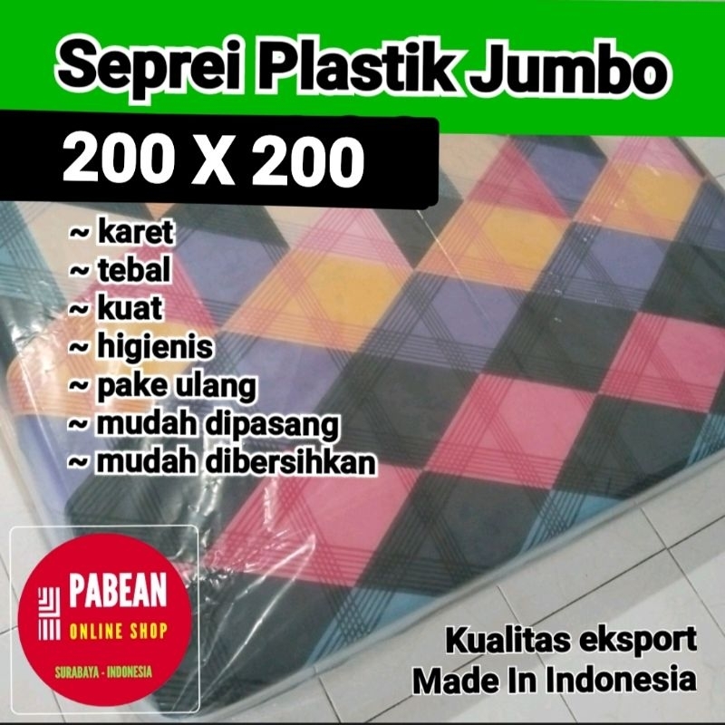 Jual 200 x 200 Plastik Khusus Sprei / Perlak / Kover Bed Transparan ...