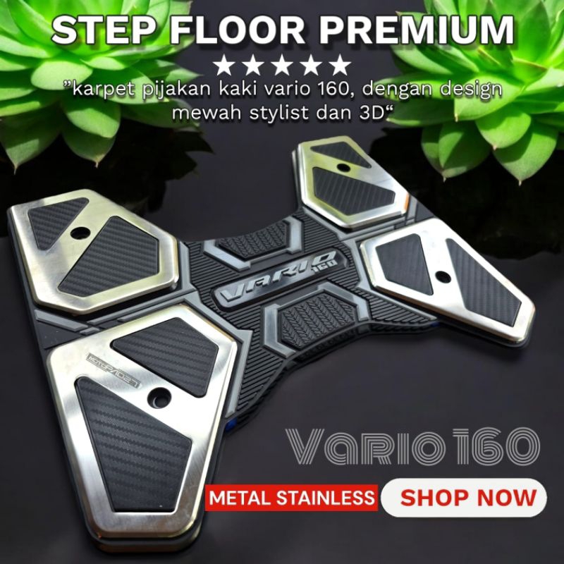 Jual KARPET PIJAKAN KAKI BORDES HONDA VARIO 160 2022 RUBBER STAINLES PREMIUM | Shopee Indonesia