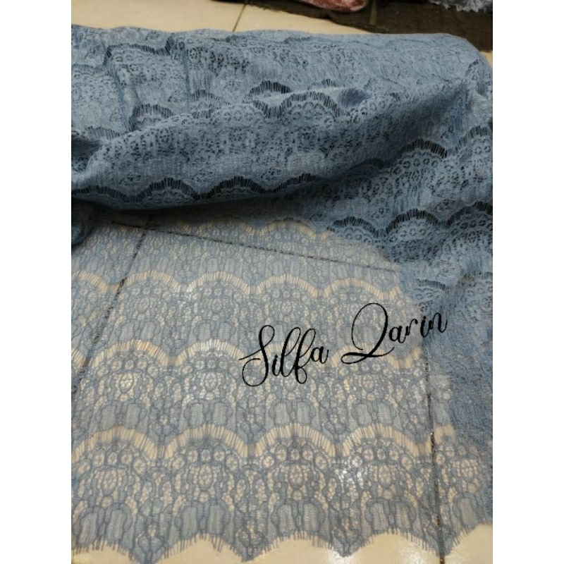 Jual Kain Bahan Brukat Renda Non Gliter Premium / Bahan Kebaya Brukat ...