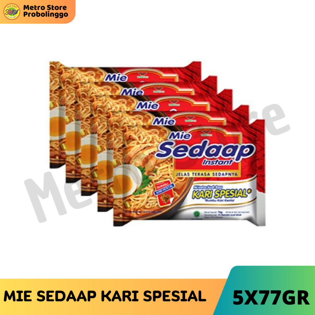 Jual MIE SEDAAP INSTANT RASA KARI SPESIAL 5PCS | Shopee Indonesia